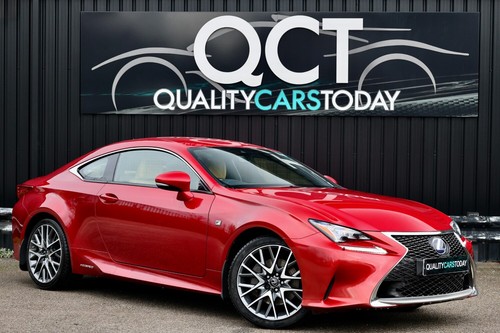 Lexus RC 300h Hybrid F Sport * Sonic Red Pearl + Clove + High Spec + £ ...