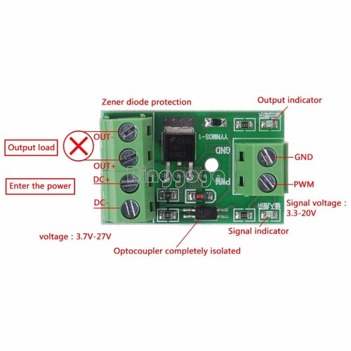 Mosfet MOS Transistor Trigger Switch Module 3-20V PWM Control Driver ...