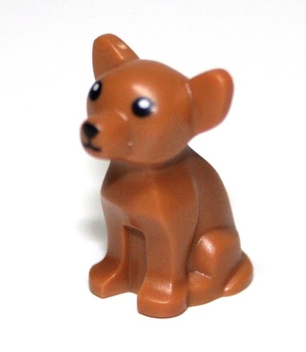 1x LEGO® Hund Chihuahua sitzend 12888pb01 NEU fleischfarben nougat ...