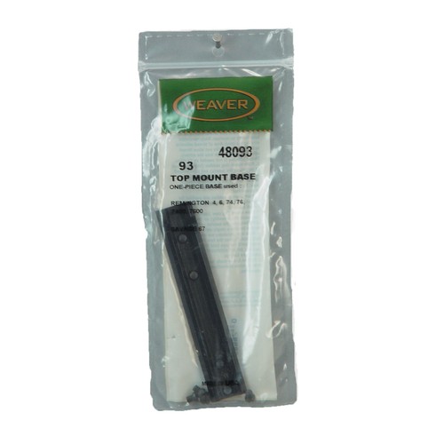 Weaver Model #93 Detachable Top Mount 1 Piece Base, Fits Rem 4,6,74 ...