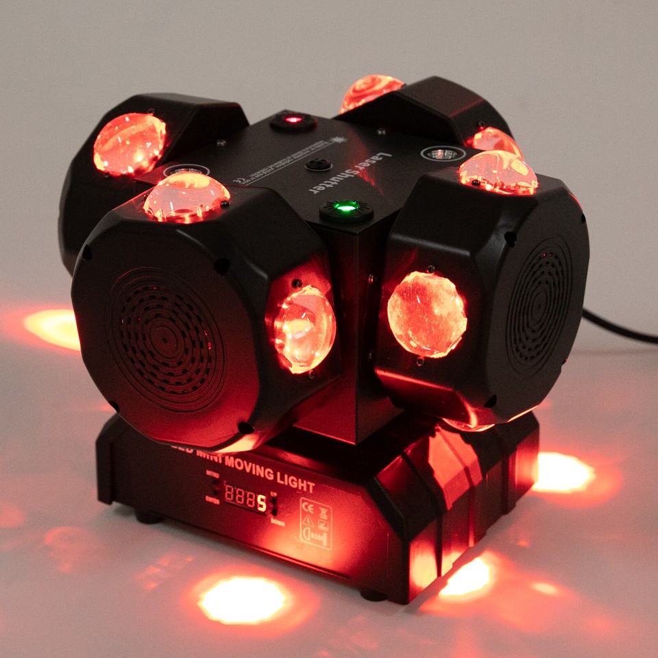 LED Laser Moving Head Light Rotating Stage Light 200W DMX DJ Disco ...