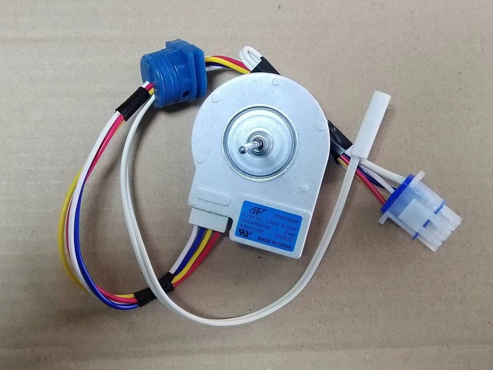 GE Refrigerator EVAPORATOR FAN MOTOR GE WR60X10307 FDQT26GE6 DC 9.75V ...