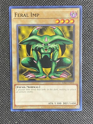 YuGiOh! - Feral Imp MRD-EN001 Common 25th Anniversary Edition Near Mint ...