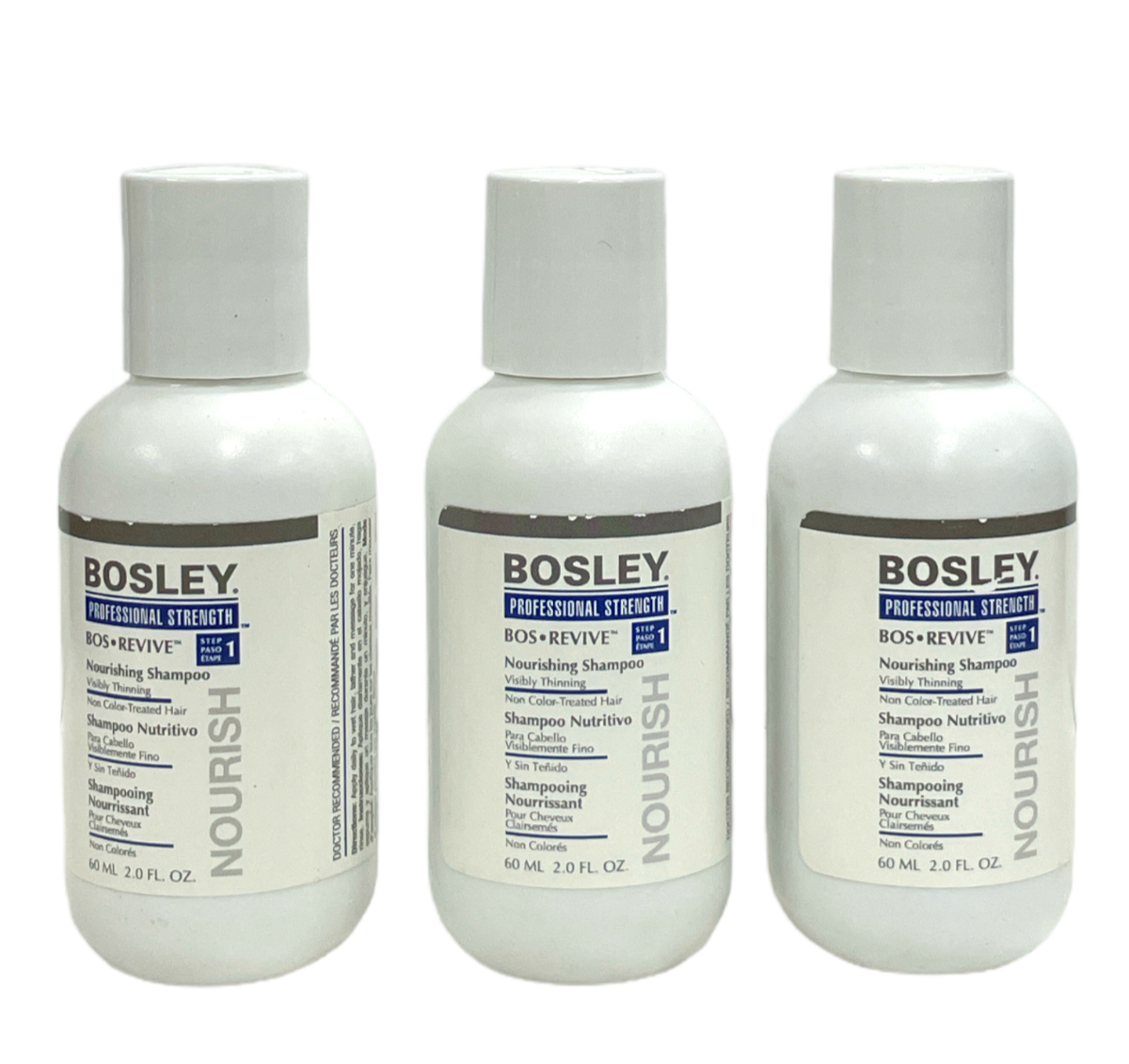 Bosley Professional Strength Nourishing Shampoo Step1 (60mL / 2oz) NEW ...