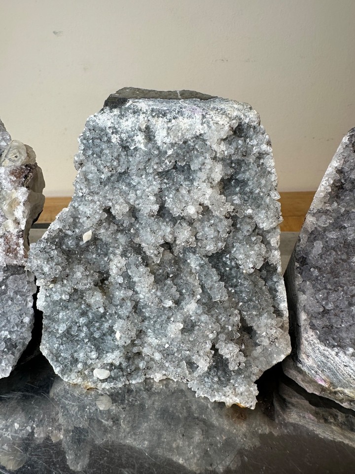 3.695kg Amethyst Druzy Cluster Raw Crystal Geode Cut Base Wholesale Job ...