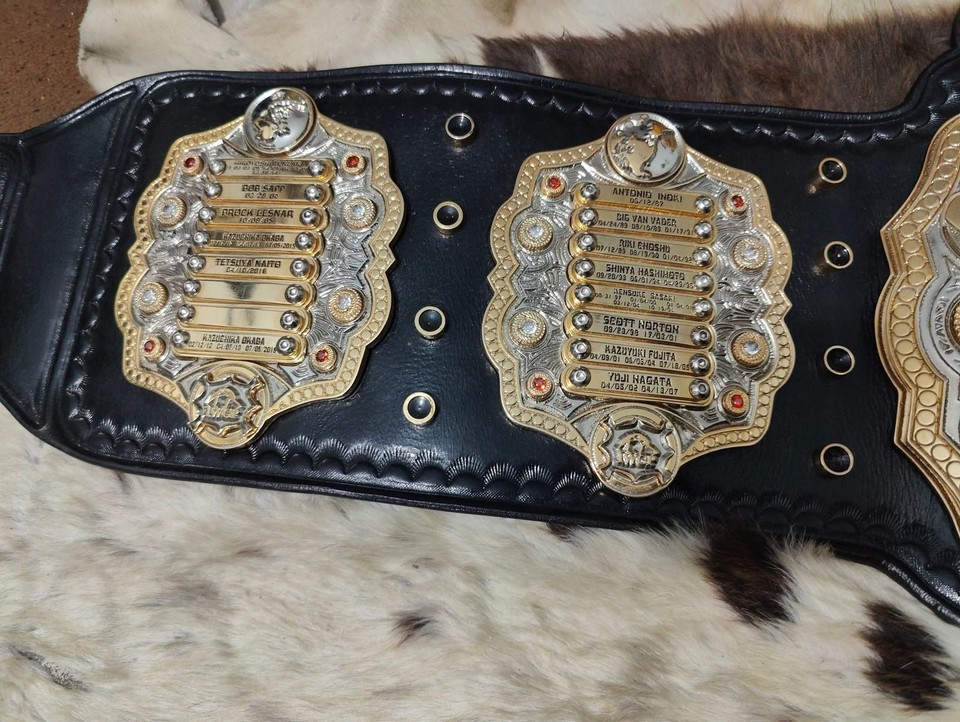 IWGP V3,V4,V5 World Heavyweight Wrestling Championship CNC HD 24KT GOLD | eBay