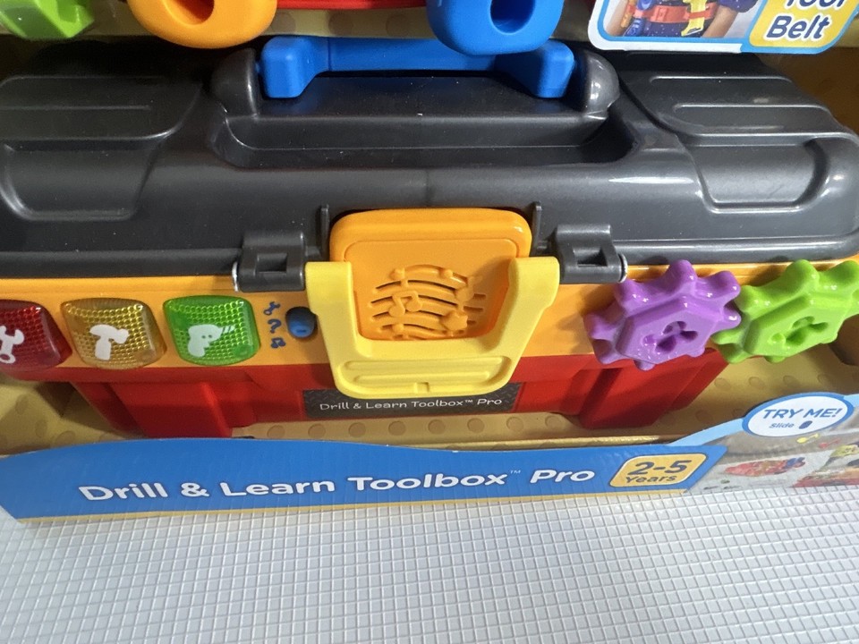 NEW Vtech Drill & Learn Toolbox Pro Pretend Toy Learning Interactive Projects B3 | eBay