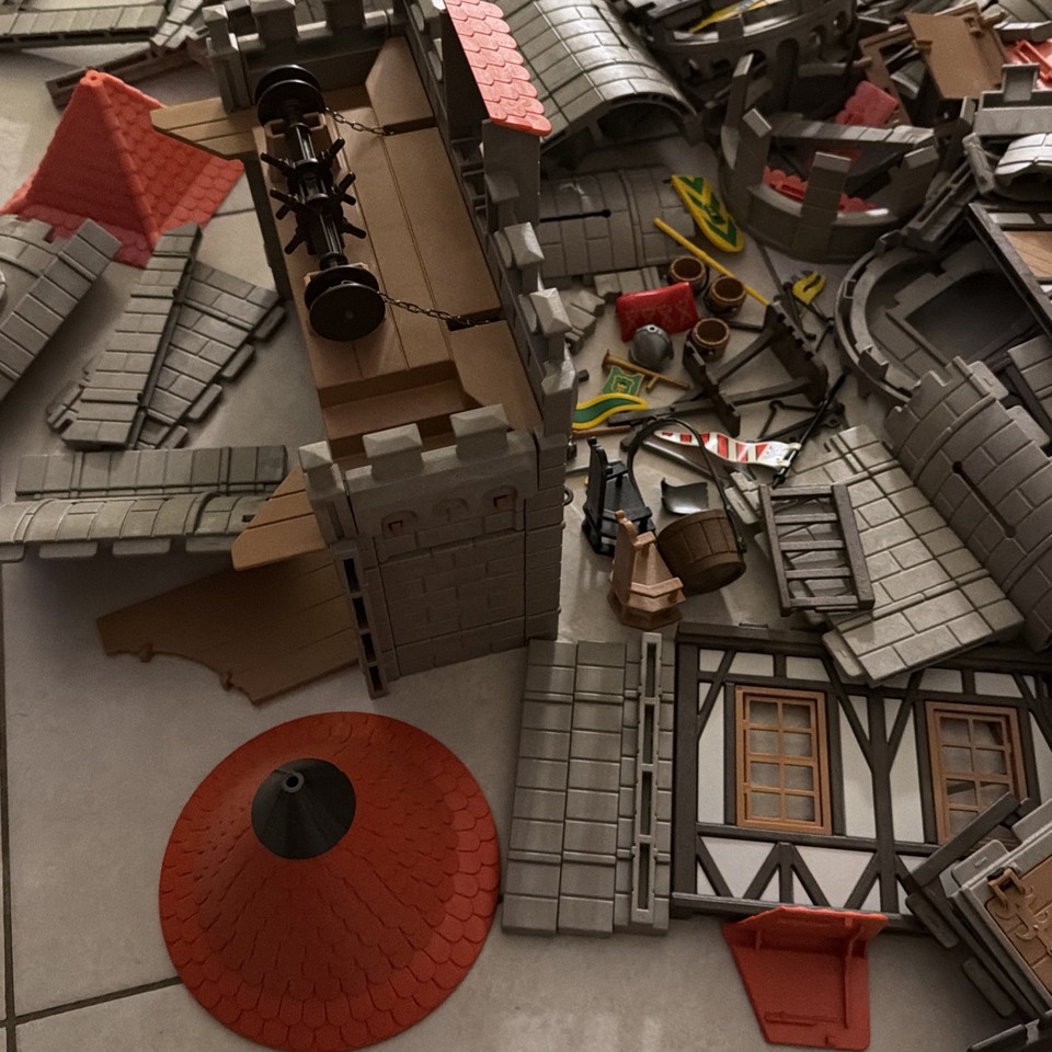 Vintage Playmobil Medieval Castle Draw Bridge Gate for 3666 Plus Parts ...