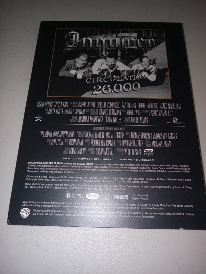 Citizen Kane (2 DVD Collector's Set) 1941 Orson Welles | eBay