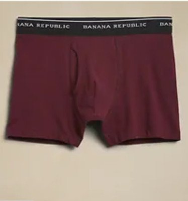 MENS SIZE LARGE 36-38 BANANA REPUBLIC BOXER BRIEFS DARK CHERRY NWT | eBay