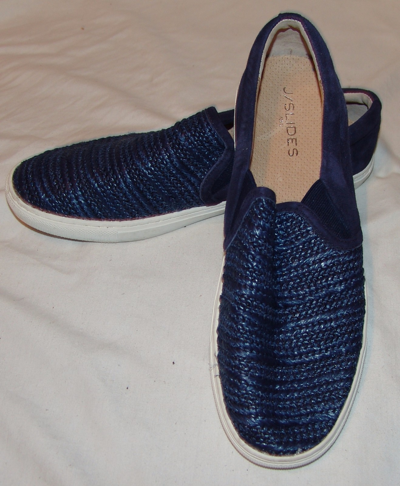 J Slides NYC Womens Blue Slip On Shoes Casual J/Slides Woven | eBay