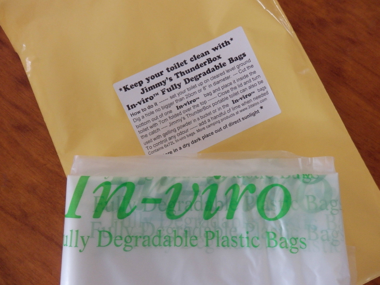 JIMMY’S THUNDERBOX CAMP TOILET. In viro bags 6 Fully Degradable | eBay ...