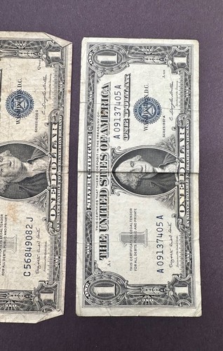 Silver Notes USD. SET OF 4. 3-1957 & 1 -1935 | eBay