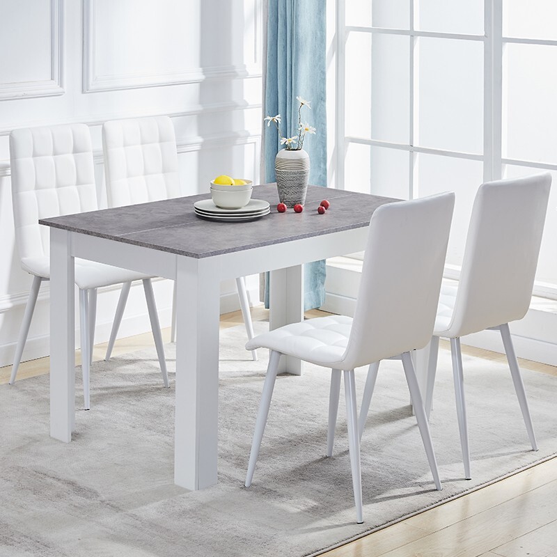 Dining Table Wood Rectangular Kitchen Dining Room 4 Seaters 120*80*75 ...