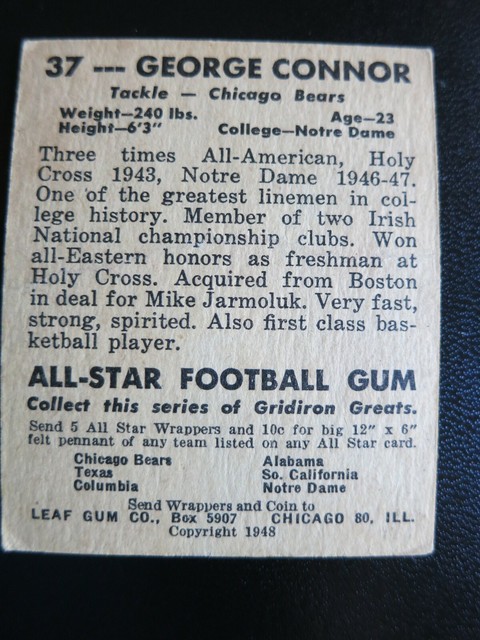 1948 Leaf - #37 George Connor (RC) for sale online | eBay