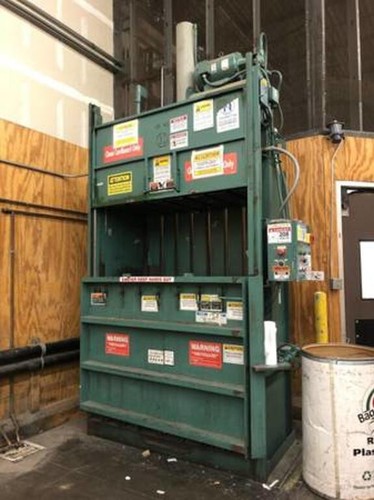 Cardboard Baller Crusher Compactor - Vertical Recycler Crusher - 15 HP ...