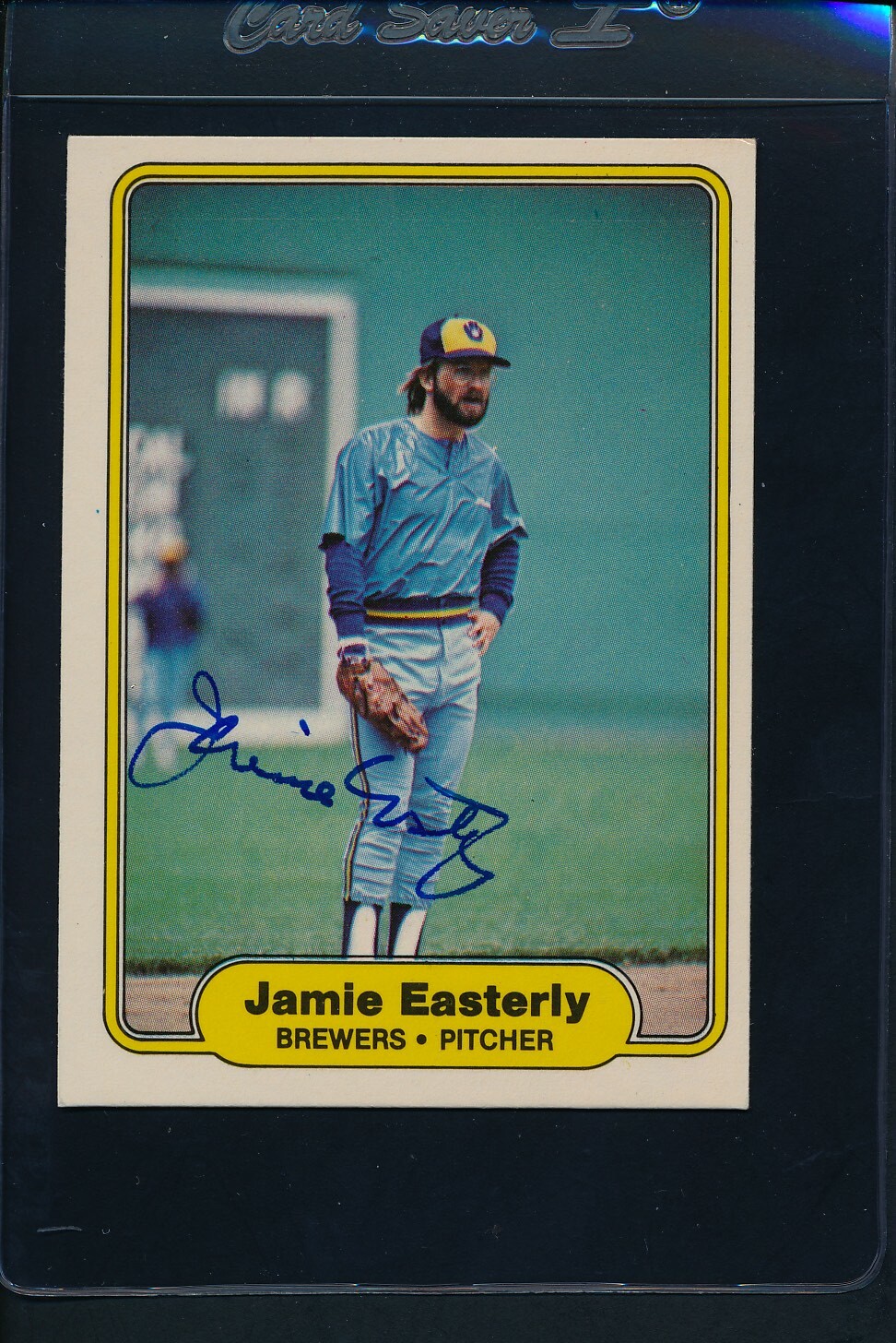 1982 Fleer #139 Jamie Easterly Brewers Signed Auto *26535 | eBay