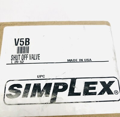 SIMPLEX V5B HYDRAULIC TOOLS SHUT-OFF NEEDLE VALVE | eBay