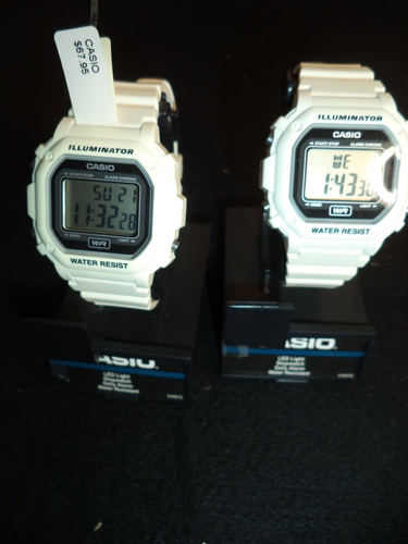 Casio Illuminator 3224 W-215h WR 50m Pink Alarm Chronograph Digital ...