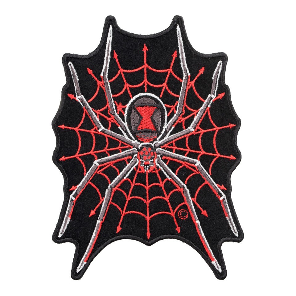Black Widow Red Spider Web Patch, Spider Back Patches | eBay