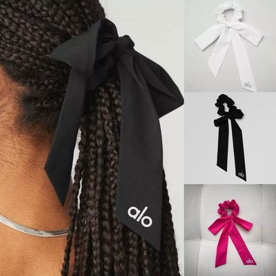 ALO Yoga Bow Hair Tie Love Knots Tie Scrunchie 3 colors Nylon headband ...