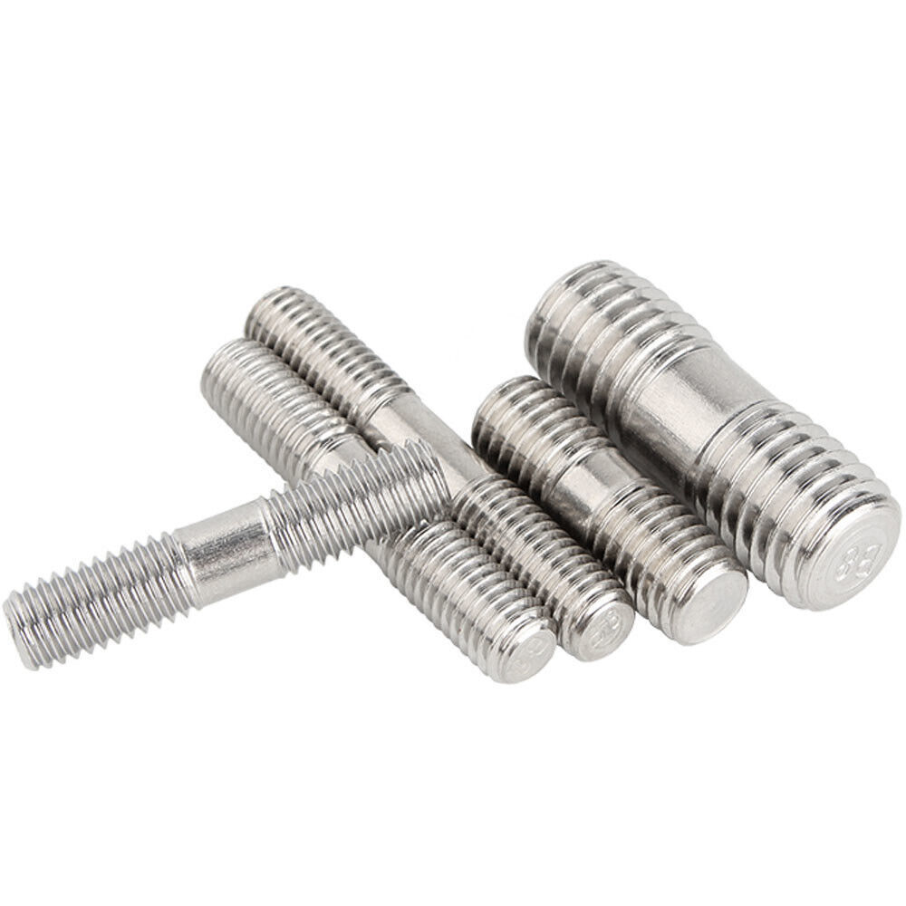 M8 x 1.25 Metric 316 Stainless Steel Double End Threaded Studs Bolts ...