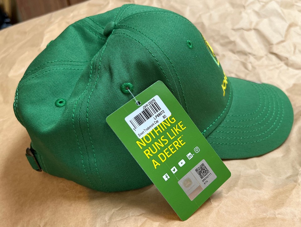 John Deere cap hat, Embroidered Logo, Green, NEW (LP69072) | eBay