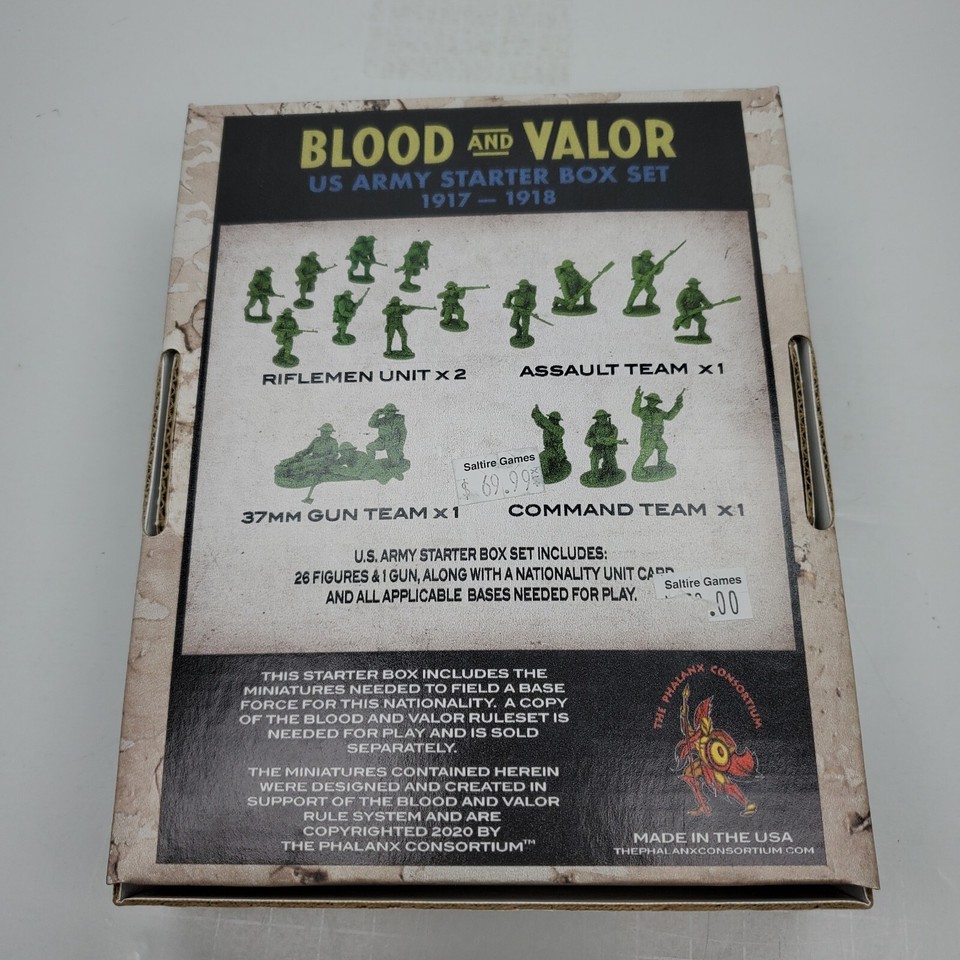 Blood and Valor US Army Starter Box Set 1917-1918 - New MSRP $70 - Out ...