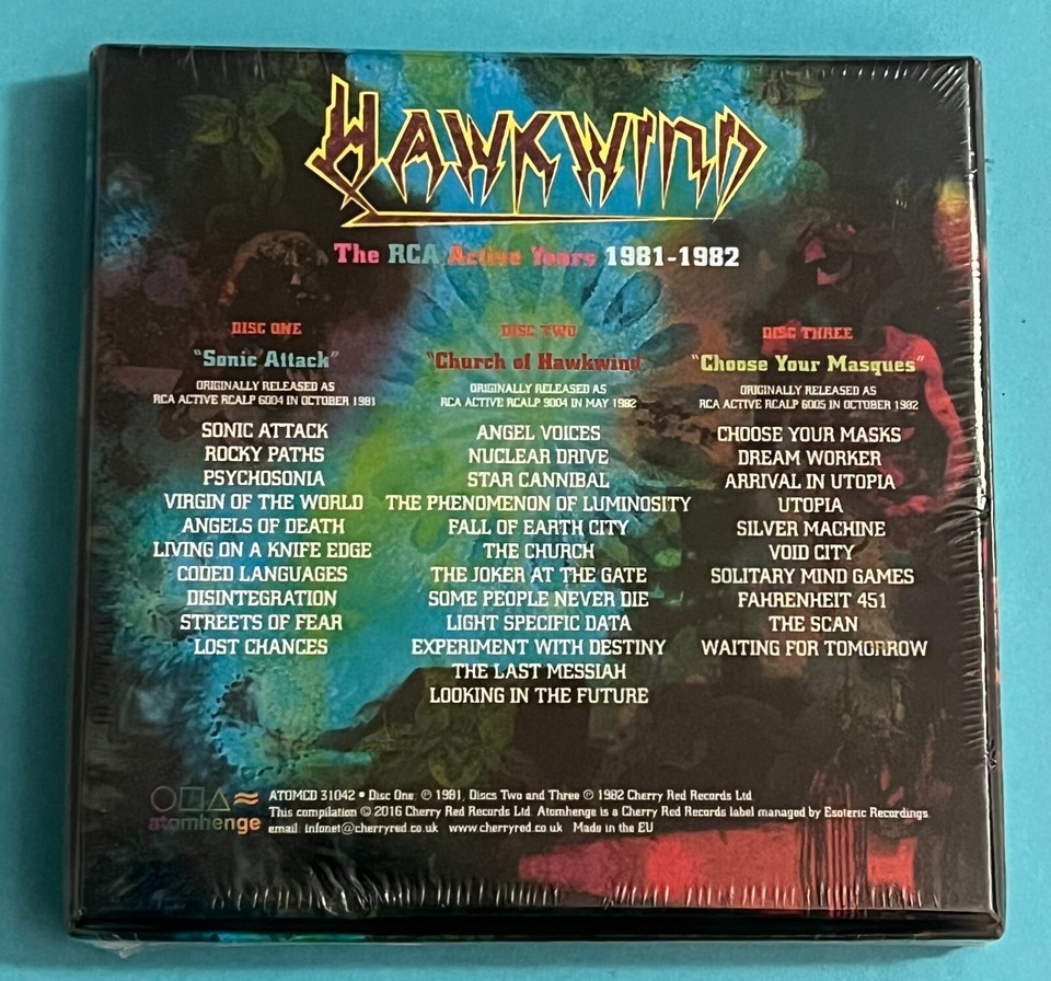 HAWKWIND - THE RCA ACTIVE YEARS 1981-1982 (CD Box Set) New/Sealed Free ...