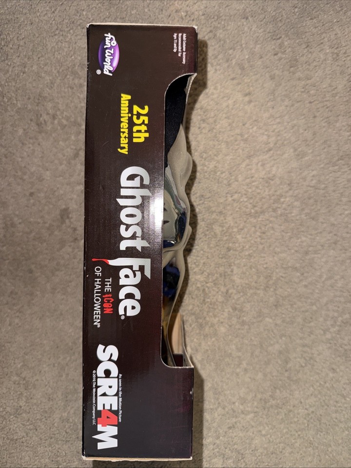 Scream Ghostface 25th Anniversary Fun World Limited Silver Edition ...