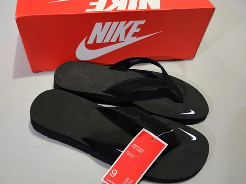 NWT Nike Celso Girl Thong Women's Slides Black Flip Flop | eBay