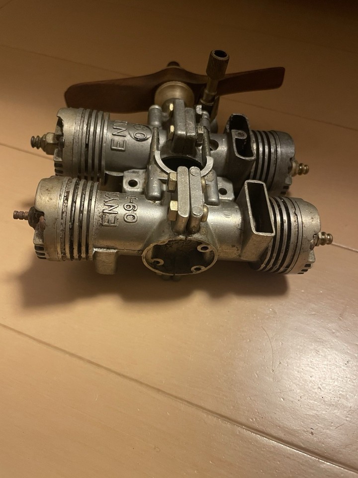 Vintage ENYA 09 horizontally opposed 4-cylinder engine model airplane ...