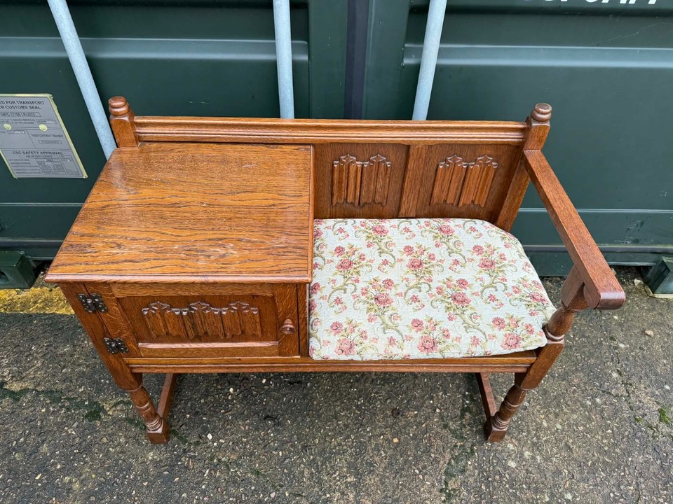 OLD CHARM style Vintage telephone seat/table hallway unit Ready to ...