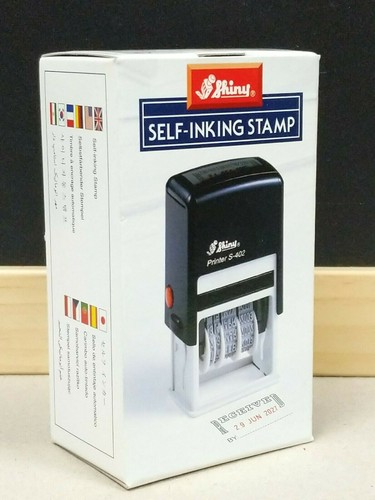 Shiny APPROVED Self-Inking Dater Printer Stamp S-404UK S404 | eBay ...
