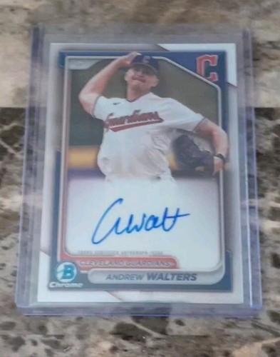 2024 Bowman Chrome ANDREW WALTERS 1st On-Card Auto Rookie Cleveland ...