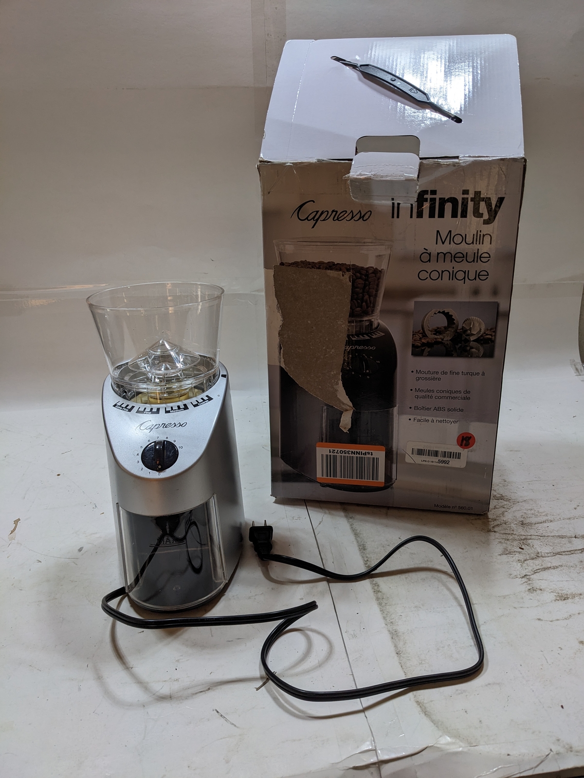 Capresso Infinity Conical Burr Grinder (L2) 794151401365 | eBay
