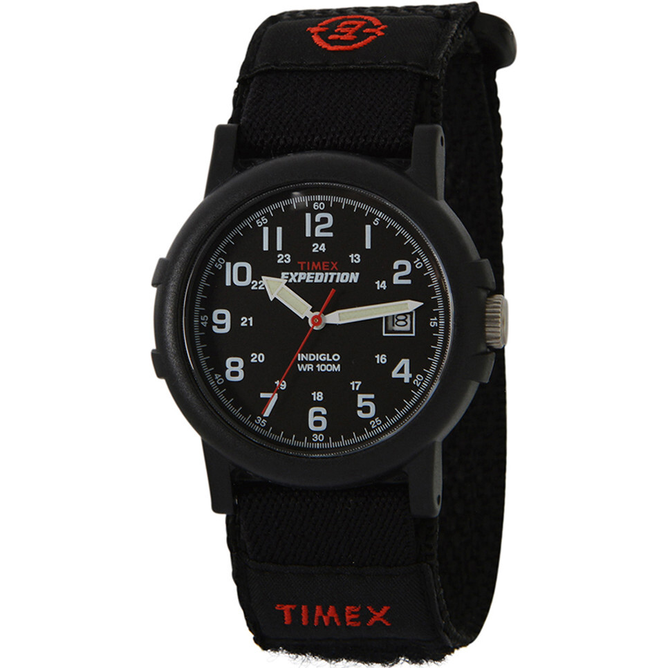 Timex T40011 Men's Expedition Camper Black Fabric Fast Wrap Watch | eBay