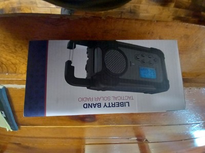 4Patriots Liberty Band Tactical Solar Radio: NOAA Weather Warnings USB ...