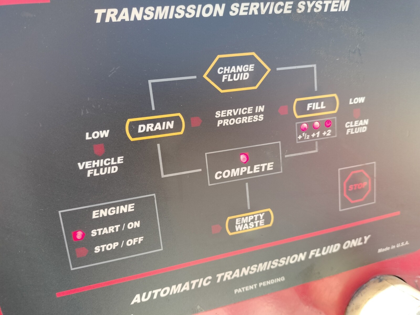 Sun Transtech II Automatic Transmission Flush Fluid Service Machine System