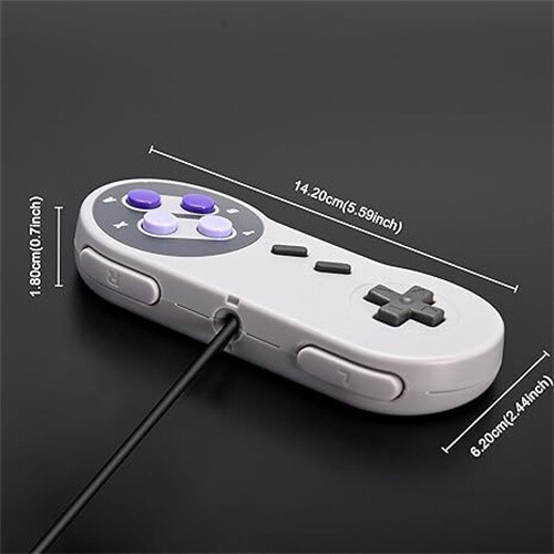 2 Pack Wired SNES Gamepad, iNNEXT SNES Controller Compatible with SNES ...