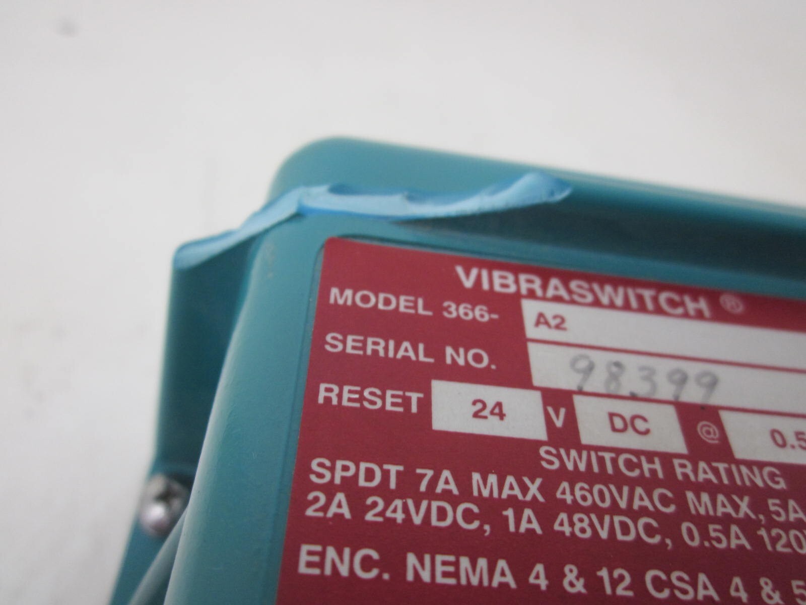 ROBERTSHAW 366-A2 VIBRASWITCH | eBay