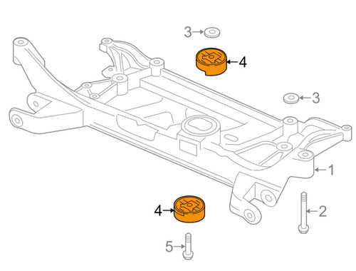 NEW AUDI A3 8V ENGINE BONDED RUBBER BUSHES SET 5Q0198037 OEM | eBay