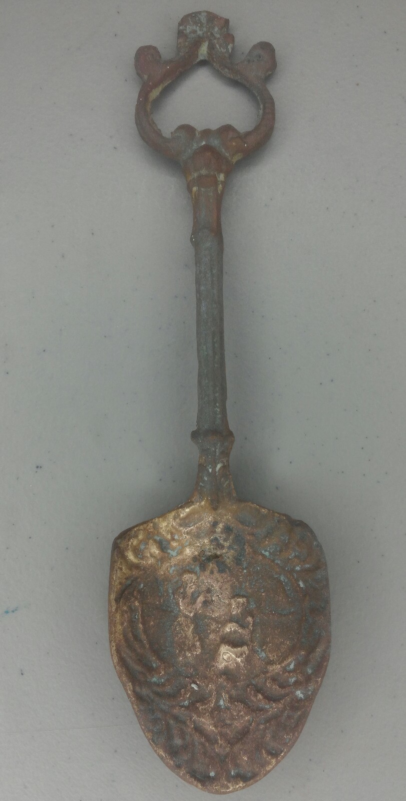 Antique Brass Hand Crafted Hindu Holy Water Spoon - Indian Religious ...
