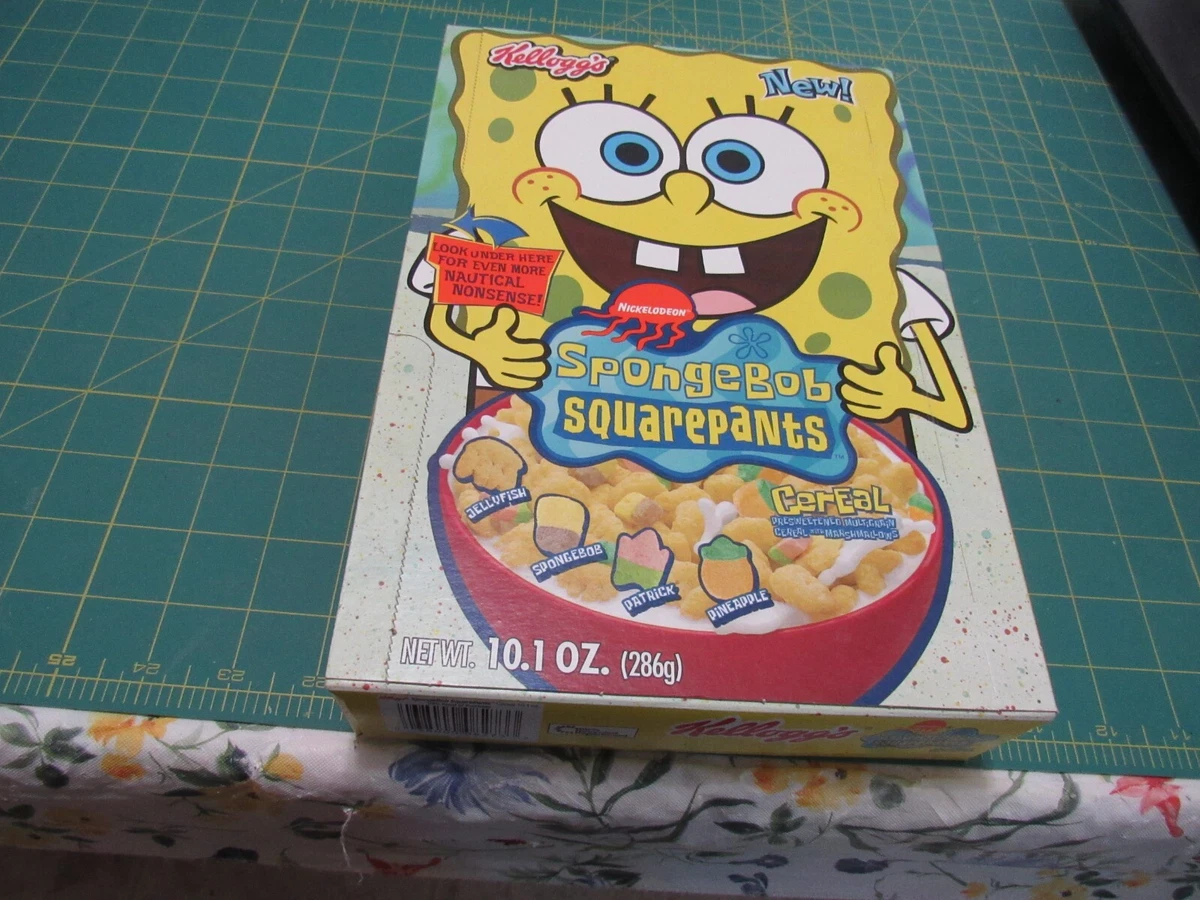 2006 Kellogg's Spongebob Squarepants Cereal Box-Jellyfish, 42% OFF