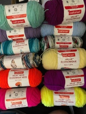 Craftsmart yarn - VALUE, JACQARD, NEON & STRIPE - acrylic - choose your ...
