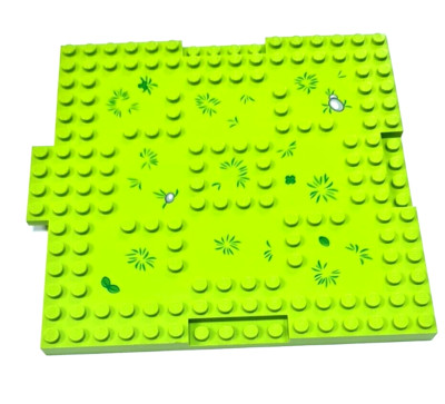 LEGO LIME PLATE GRASS DECORATION 16 X 16 X 6 , 4 Base Plate Special ...