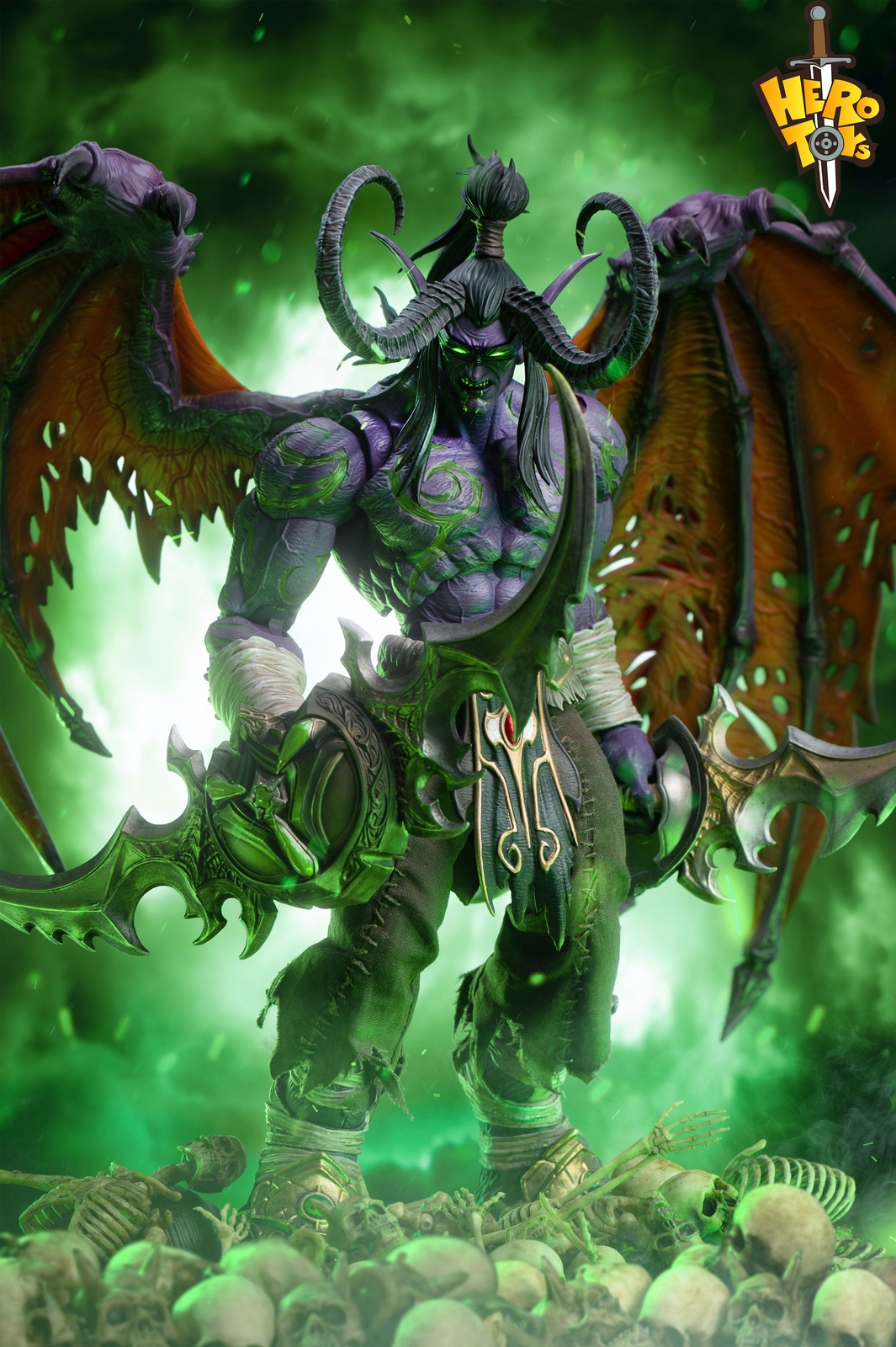 In Stock New Hero Toys World of War craft Demon Hunter Illidan ...