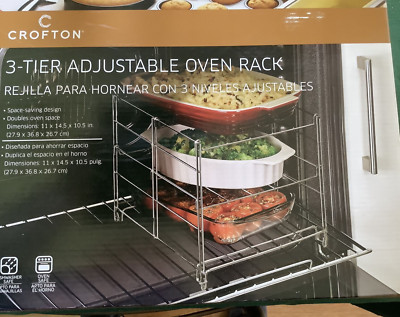 CROFTON 3-TIER ADJUSTABLE OVEN RACK | eBay