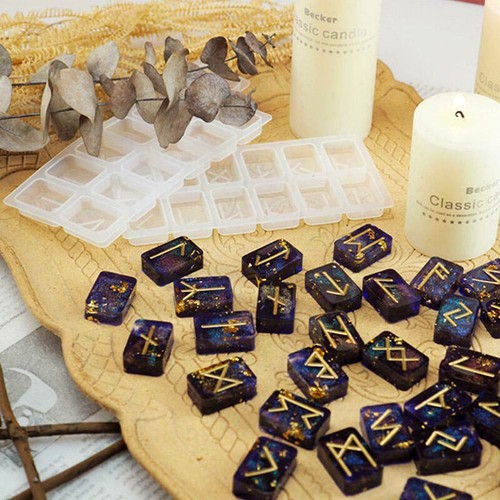 1 set Energy Rune Symbol Resin Mold Mirror Crystal Silicone Epoxy Mold ...