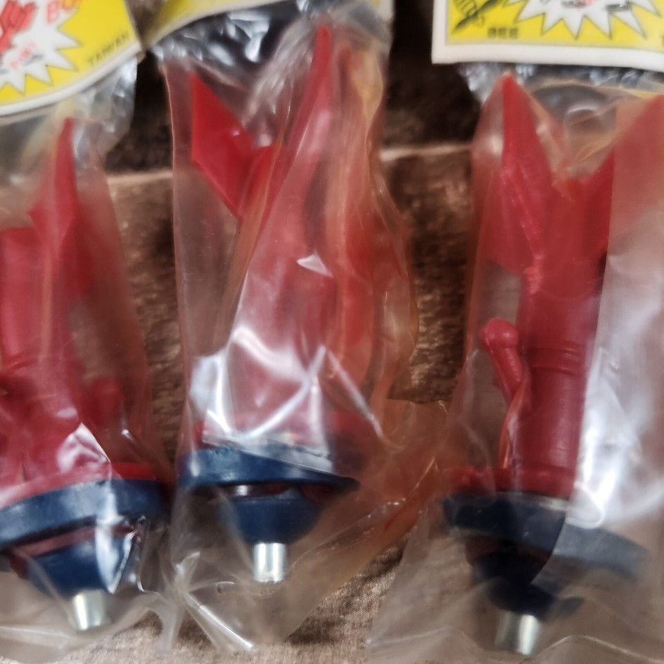 Vintage Lot Of 5 1960s Bee Cap Bomb Toys Missles Shaped Brand New NOS ...